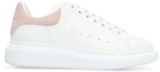McQ by Alexander McQueen Womens Leather Chunky Sneakers White Calfskin Trainers