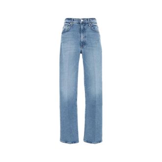 Mother The Roller High Waist Wide Leg Jeans - - Jeans - Damen - Blau - W26