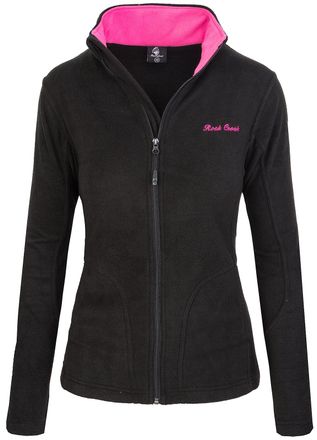 Rock Creek Damen Fleecejacke Fleece Jacke &Uuml;bergangs Jacke Sweatjacke D-389 [Black XS]