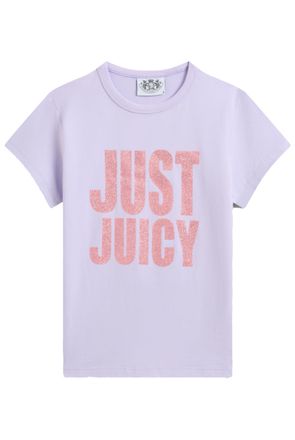 Juicy Couture Damen Hilton T-Shirt, Pastel Lilac, Medium