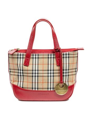 Burberry Shopper mit Karomuster - Nude