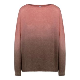 Bomboogie Femme, Pulls, Rose, Taille: 38 FR Pull oversize sans couture en m&eacute;lange dalpaga