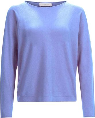 Rich & Royal boat neck seamless EcoVero - - Tops - Damen - Lila - S