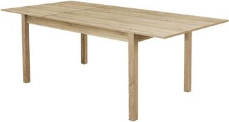 PEGANE Pegane - Table à manger extensible coloris Chêne Cambrian - longueur 140/80 x profondeur 80 cm