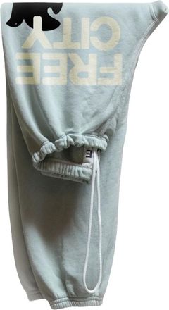 Freecity pantalon de jogging &agrave; logo imprim&eacute; - Vert