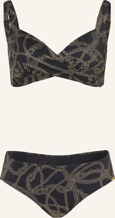 Charmline Charmline Bustier-Bikini Interlace Chains In Wickeloptik schwarz