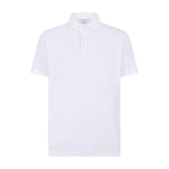 Malo Homme, Tops, Blanc, Taille: 2XL Polo en coton stretch