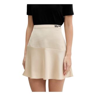 Karl Lagerfeld KLJ Satin Minirock - - Skirts - Damen - Beige - M