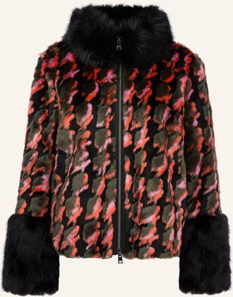 Marc Cain Kunstfell-Jacke orange