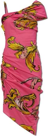 Versace Jeans Couture Femme, Robes, Rose, Taille: 40 FR Robe &agrave; Imprim&eacute; Barocco