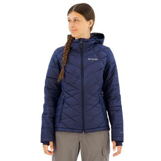 Columbia Damen Heavenly Kapuzenjacke Hooded Puffer Jacket Collegiate Navy L