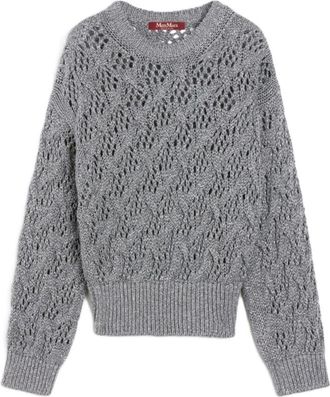 Max Mara Femme, Pulls, Gris, Taille: 36 FR Maille Pilade