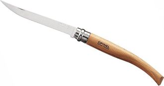 Opinel Opinel Taschenmesser No 12, Slim-Line, rostfrei, Buchenholzgriff