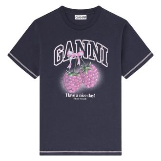 Ganni T-Shirts - - Tops - Damen - Blau - XS