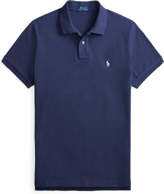Ralph Lauren Piqu&eacute;-Poloshirt mit Logo-Stickerei, Custom Slim Fit in