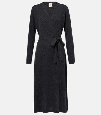 Jardin Des Orangers Wickelkleid aus Wolle und Kaschmir