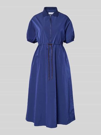 Rich & Royal Midikleid mit kurzem Rei&szlig;verschluss und Kordelzug an der Taille