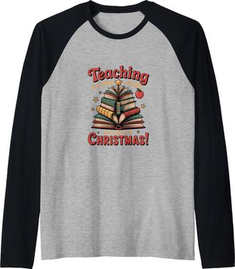 Mapanoli Design Teaching is A Work of Heart - Weihnachtsbaum Raglan