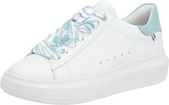 Rieker Baskets &agrave; lacets en cuir lisse Mini Platform W1201, blanc, 39 EU