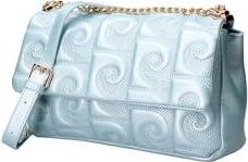 Pierre Cardin Sac &agrave; bandouli&egrave;re pour femme Polyur&eacute;thane en polyur&eacute;thane 26,5 x 15,5 x 7,5 cm 9761-JULY15, bleu ciel, Taille unique