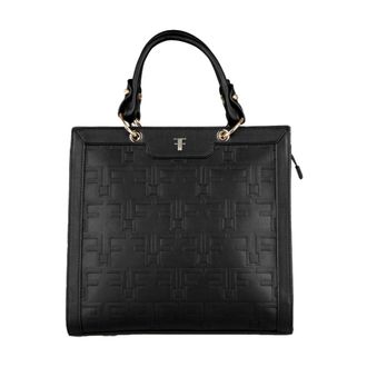 Fracomina Schwarze Schultertasche mit Logo - - Bags - Damen - Schwarzk - ONE SIZE