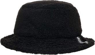 Moschino Femme, Accessoires, Noir, Taille: ONE Size Faux Fur Bucket Hat Nero Aw25