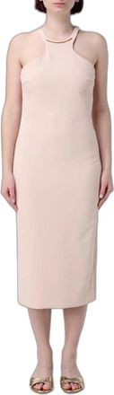 Elisabetta Franchi Leichtes Krepp-Kleid mit Schmuckdetail - - Dresses - Damen - Rosa - L