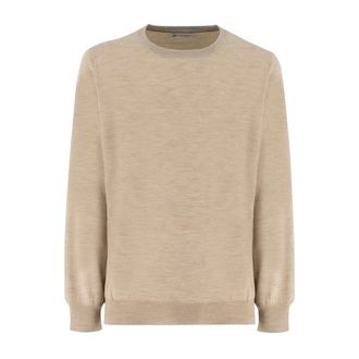 Brunello Cucinelli Homme, Sweatshirts et sweats à capuche, Beige, Taille: 2XL Pull élégant à col rond
