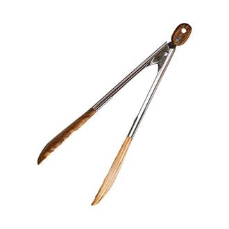 Generico Pinces de cuisine,Pinces de cuisine | Pinces pour barbecue | Pince de cuisine polyvalente en bois d avec poign&eacute;e en acier inoxydable pour cuisiner, sa