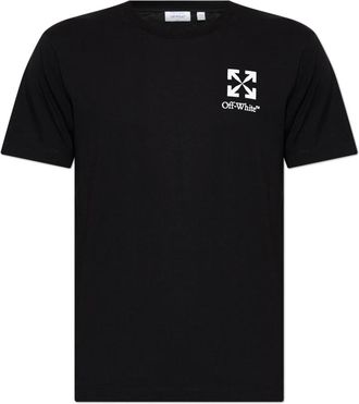 Off-white Homme, Tops, Noir, Taille: S T-Shirt &agrave; Logo Imprim&eacute;