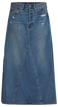 Levi's Damen Iconic Long Skirt W/Slit Verified Vintage SKI 26