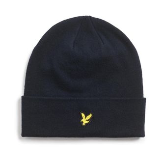 Lyle & Scott Kopfbedeckung Baumwolle Merino Beanie - - Accessories - Herren - Blau - ONE SIZE