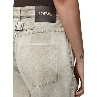 Loewe Jean droit en denim de coton
