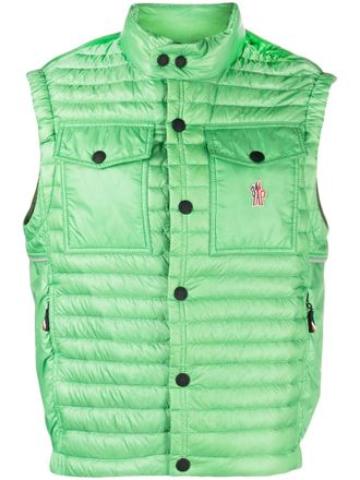 Moncler gilet matelassé Ollon - Vert