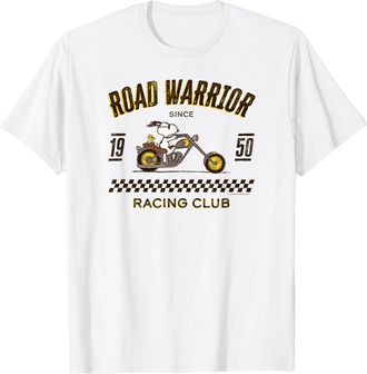 Peanuts Snoopy Road Warrior Racing Club Motor T-Shirt