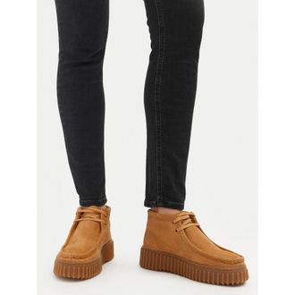 Clarks Schn&uuml;rschuhe Clarks Torhill Moss 26179359 Braun