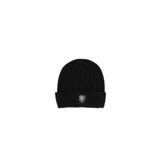 Blauer Schwarzer Logo Front Wollmischung Hut - - Accessories - Herren - Schwarzk - S