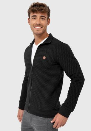 Indicode Sweatjacke Herren Bermie Herrenjacke Rei&szlig;verschluss mit strukturierter Oberfl&auml;che