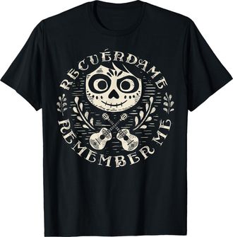 Disney Pixar Coco Remember Me Sugar Skull Circle Logo T-Shirt