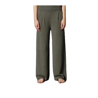 Sminfinity Bequeme Palazzo-Hose mit Falten - - Trousers - Damen - Gr&uuml;n - XS/S