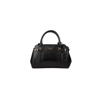 Guess Leona Small Multi Comp Satchel - - Bags - Damen - Schwarzk - ONE SIZE