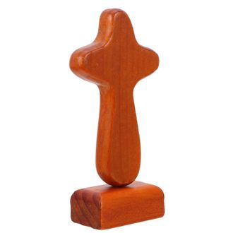 Angoily Holzkreuz F&uuml;r Religi&ouml;se Zwecke Christliches Holzkreuz Tischkreuz Aus Holz Dekorationskreuz Religi&ouml;se Holzkreuzfigur Gebetskreuz Khaki