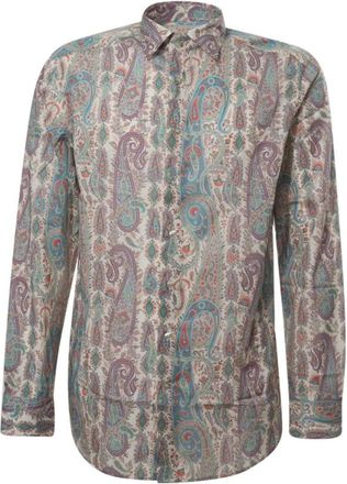 Etro Homme, Chemises, Multicolore, Taille: M Paisley Cotton Shirt