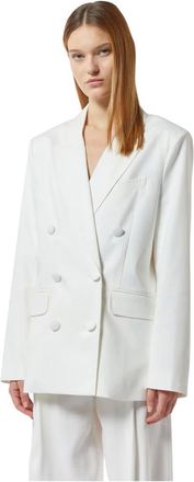 Silvian Heach Femme, Vestes, Blanc, Taille: 44 FR Blazer doppiopetto oversize
