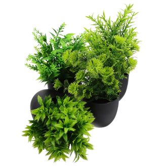 NUOBESTY 4 St&uuml;ck K&uuml;nstliche Topfpflanzen Bonsai Lebensecht Gr&uuml;n Nachbildung f&uuml;r Schreibtisch Wohnzimmer Dekoration