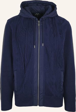 Carlo Colucci Carlo Colucci Hybrid Strickjacke - Carat 3.0 Fieri blau