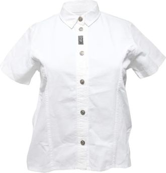 Versace chemise à manches courtes Médusa (années 1990) - Blanc