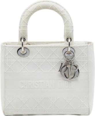 Dior Pre-owned Lady D-Lite - Femme - Pre-owned - Blanc - Taille: ONE Size