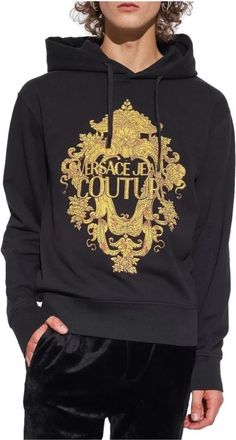 Versace Jeans Couture Homme, Sweatshirts et sweats &agrave; capuche, Noir, Taille: L SweaT-shirts &agrave; capuche