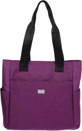 Yarnow Sac à Main Femme Cabas Toile et Oxford Grand Sac Porté Main Multi-poches pour Plage et Shopping Spacieux et Résistant pour Quotidien et Voyage Pratiqu